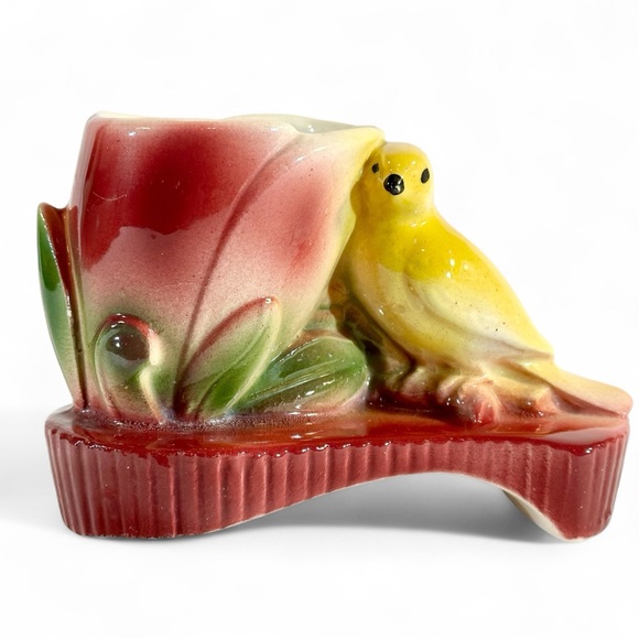 Mccoy | Art | Vintage 9450s Nelson Mccoy Bird And Tulip ...